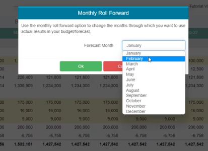 Monthly Roll Forward (Forecast)